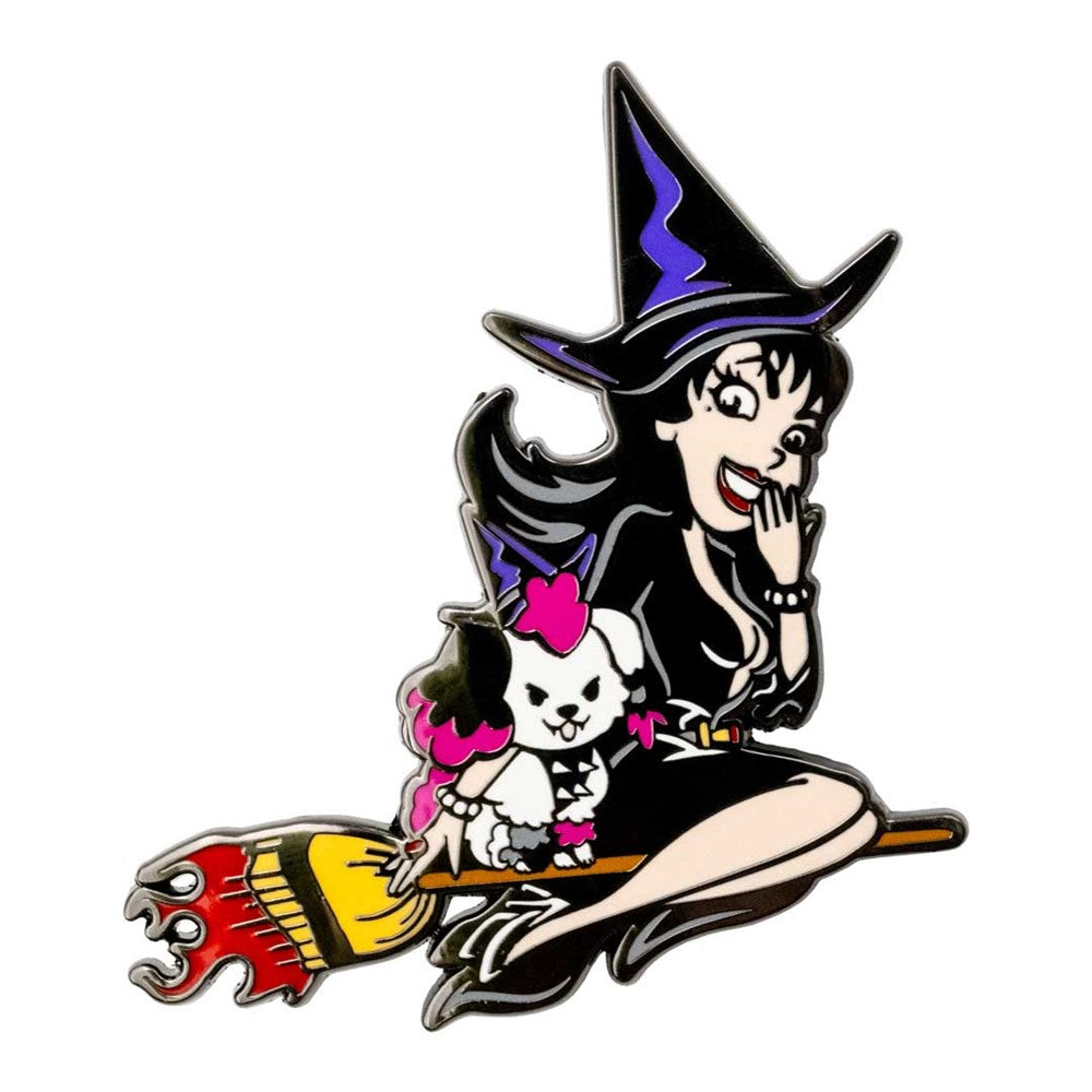 Elvira And Gonk Bewitched Enamel Pin