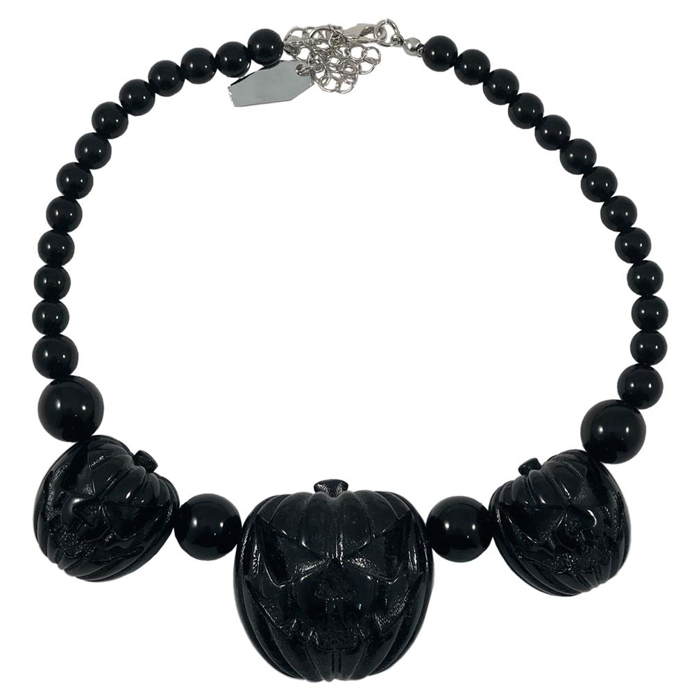 Kreepsville 666 Jack O Latern Pumpkin Necklace Black Men s Size Large