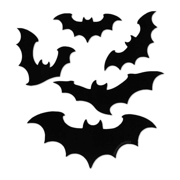 Flying bats Vinyl Sticker Set